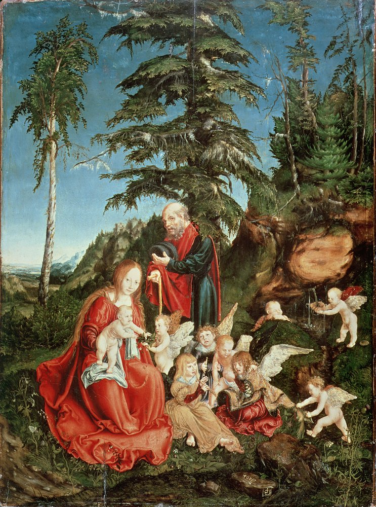 Rest on the Flight into Egypt by Lucas Cranach the Elder